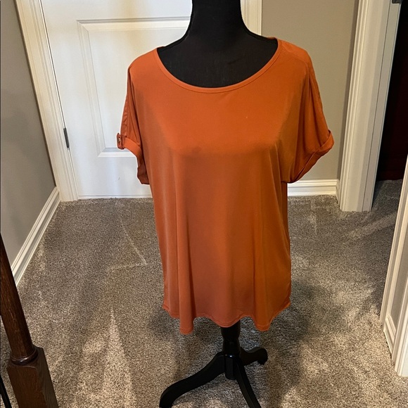 Cato | Tops | Cato Womens Rust Orange Blouse | Poshmark